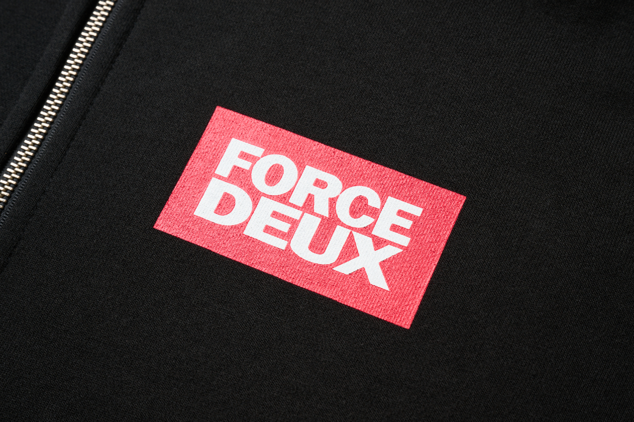 Hood ZIP UP_FORCE DEUX_BLACK