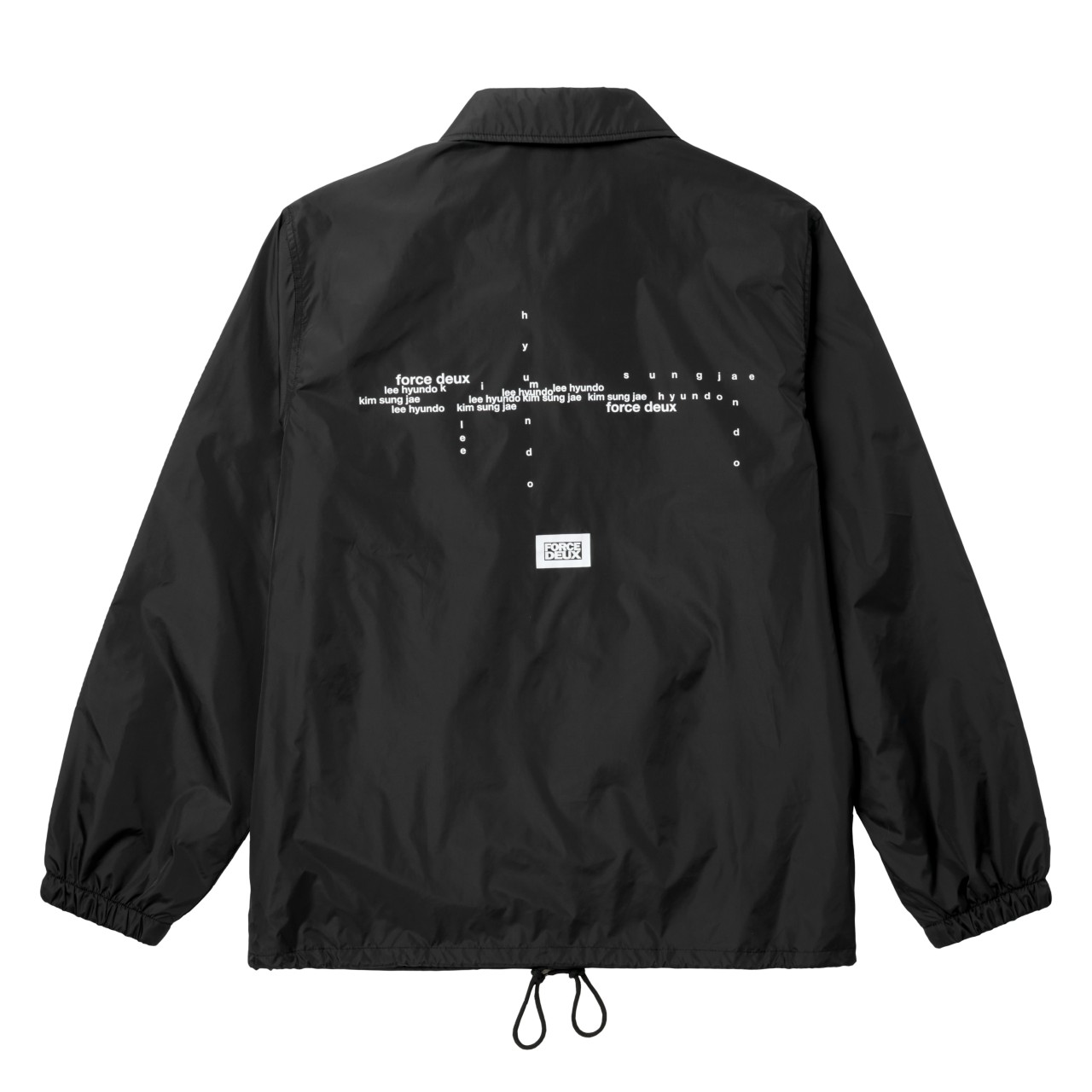 Coach Jacket_FORCE DEUX_WHITE logo