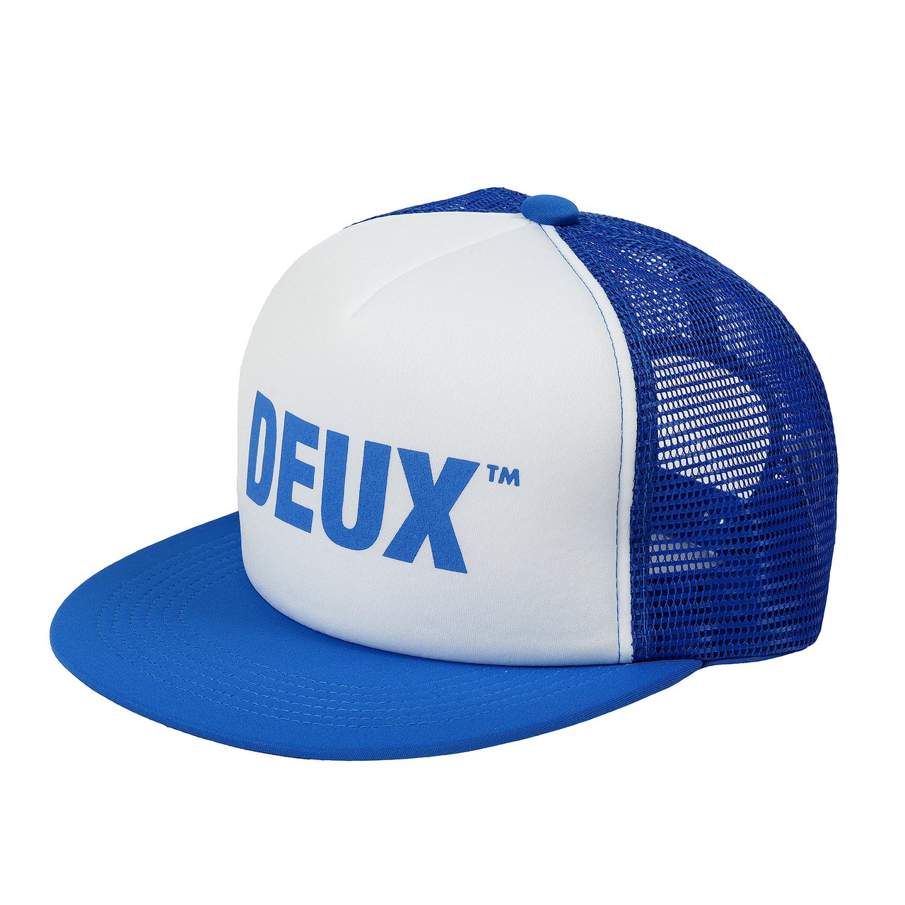 DEUX LOGO TRUCKER HAT (BLUE)