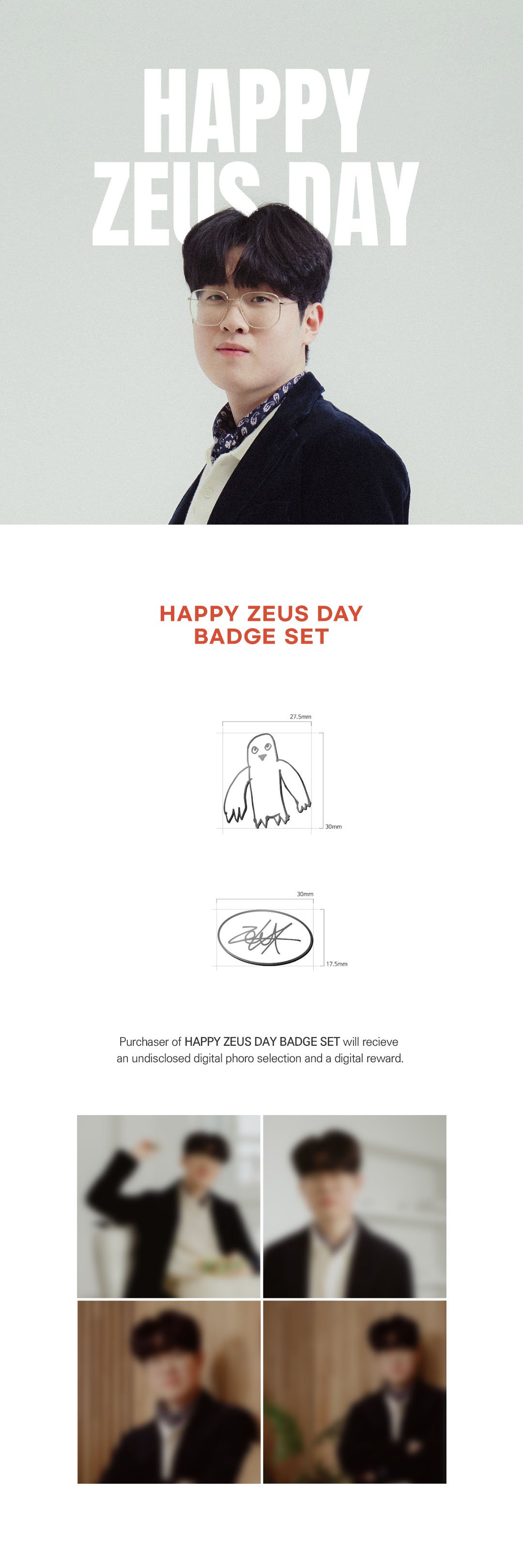 Happy Zeus Day Badge Set