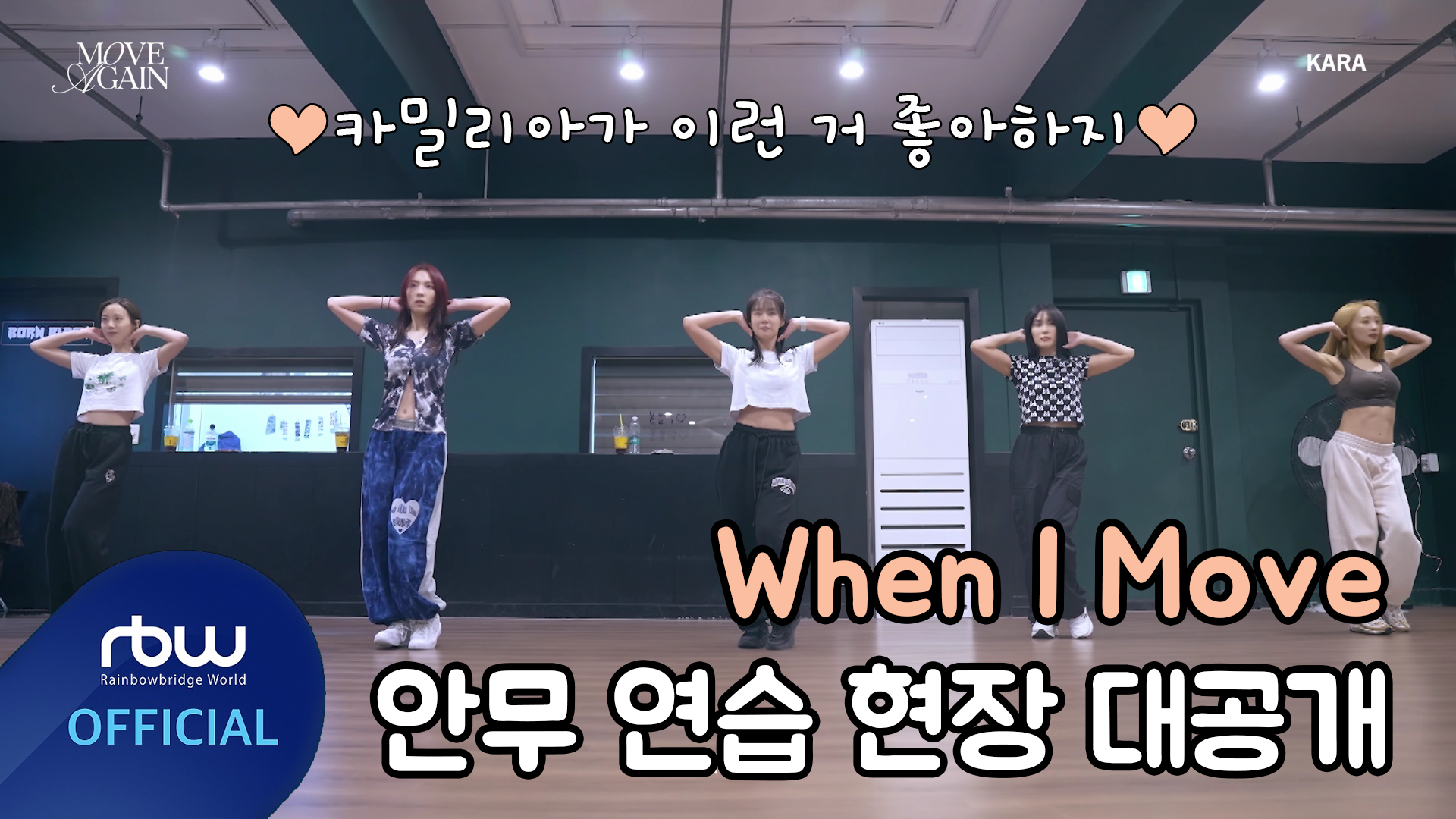 KARA(카라) 'When I Move' 하드털이💾 | 안무 연습 비하인드 | Choreography Practice Behind