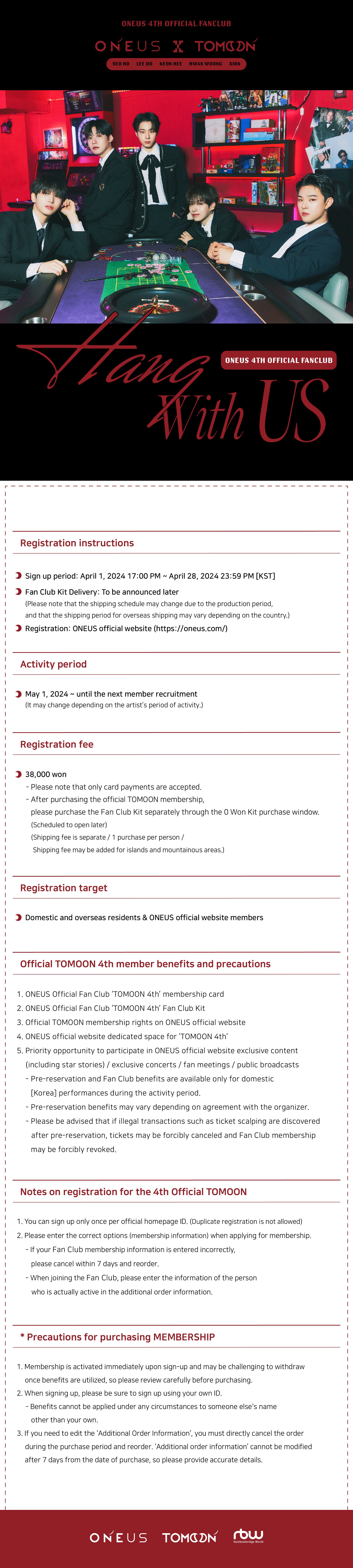 원어스 공식 홈페이지🌙l ONEUS Official Homepage🌙