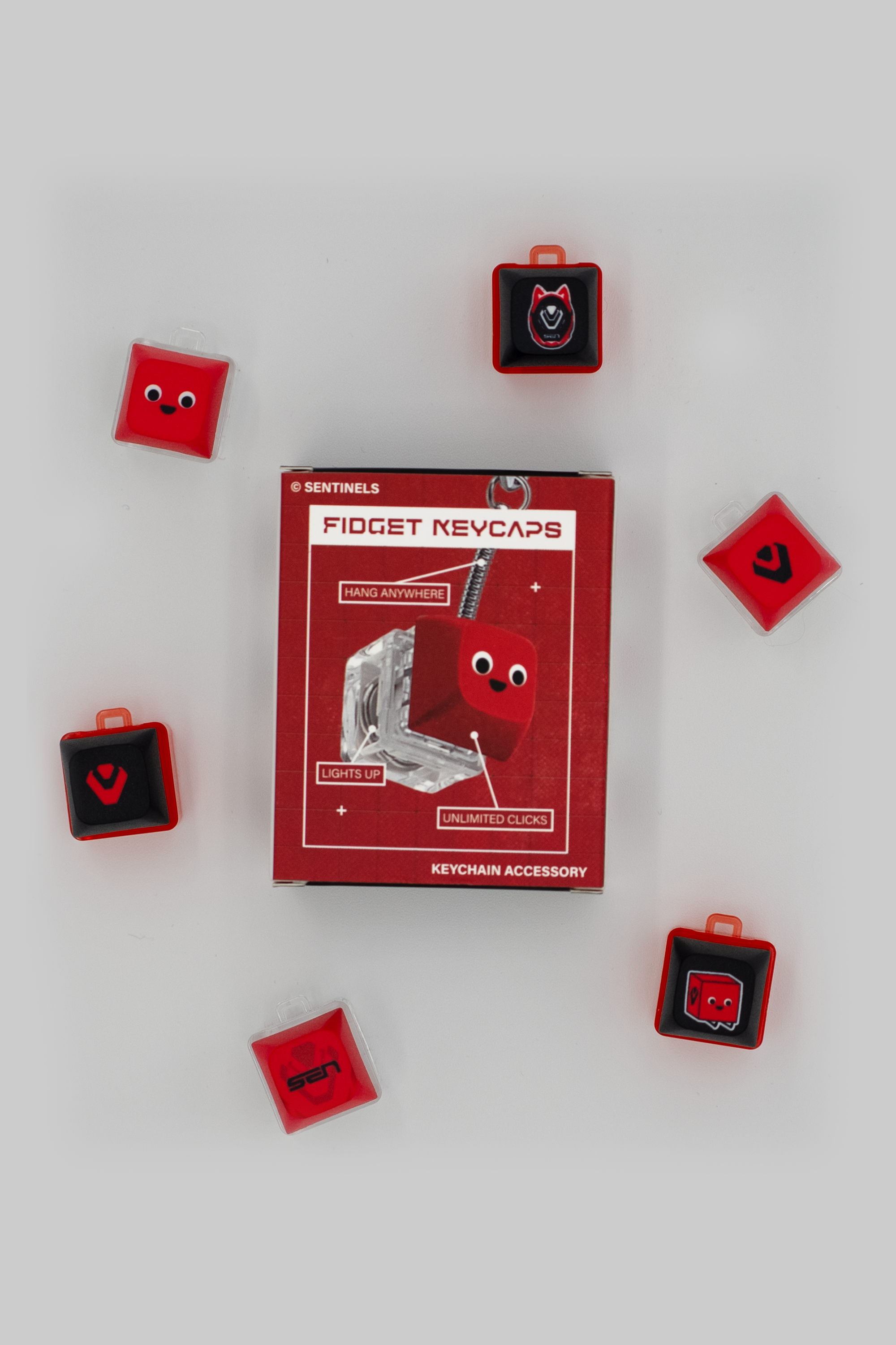 SEN Society Exclusive Merch - Sentinels Fidget Keycap Keychain
