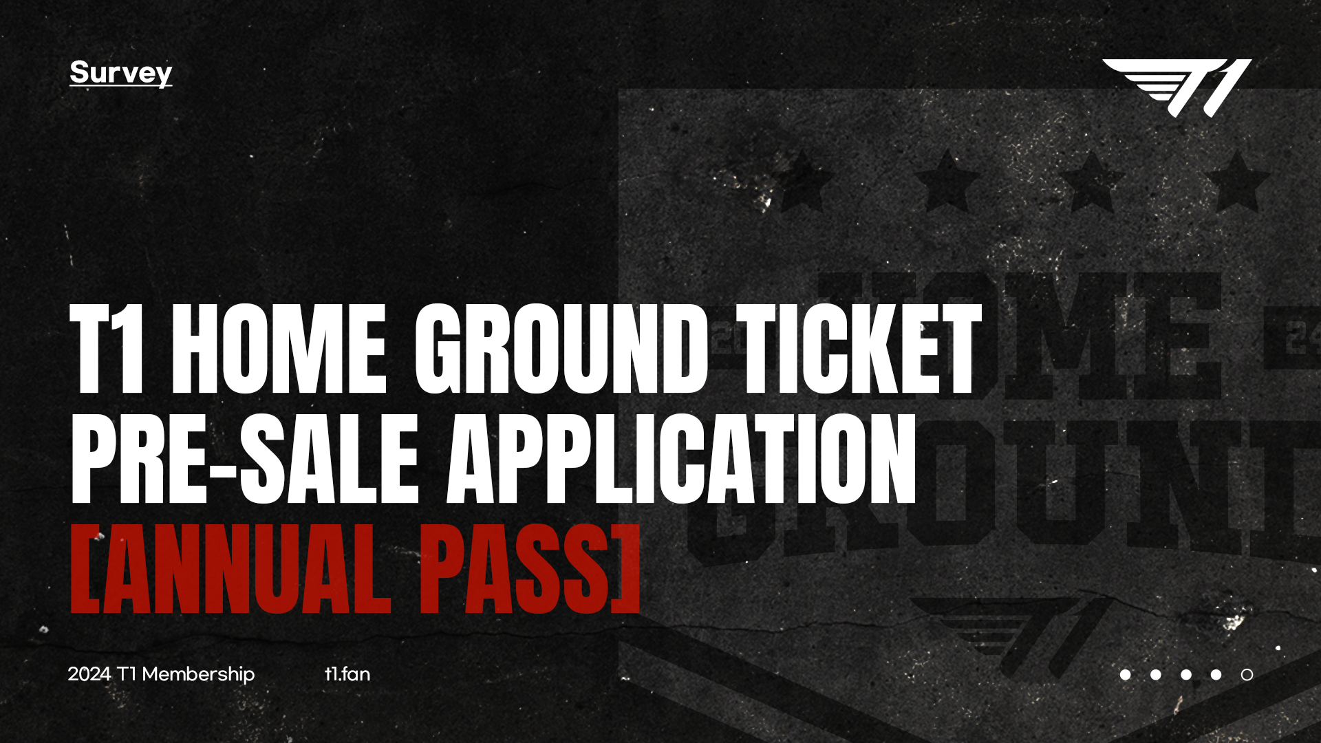 T1 Home Ground Ticket Pre-sale Application (Annual Pass Only)