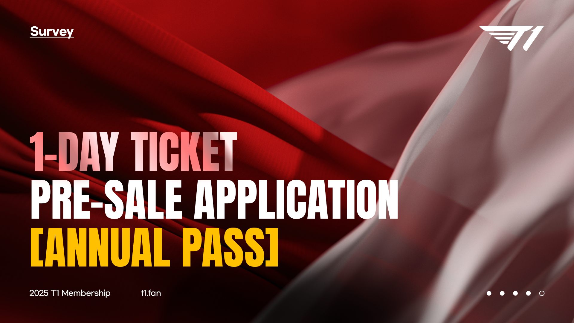 [Annual Pass Only] Ticket Pre-sale Application | T1 Home Ground